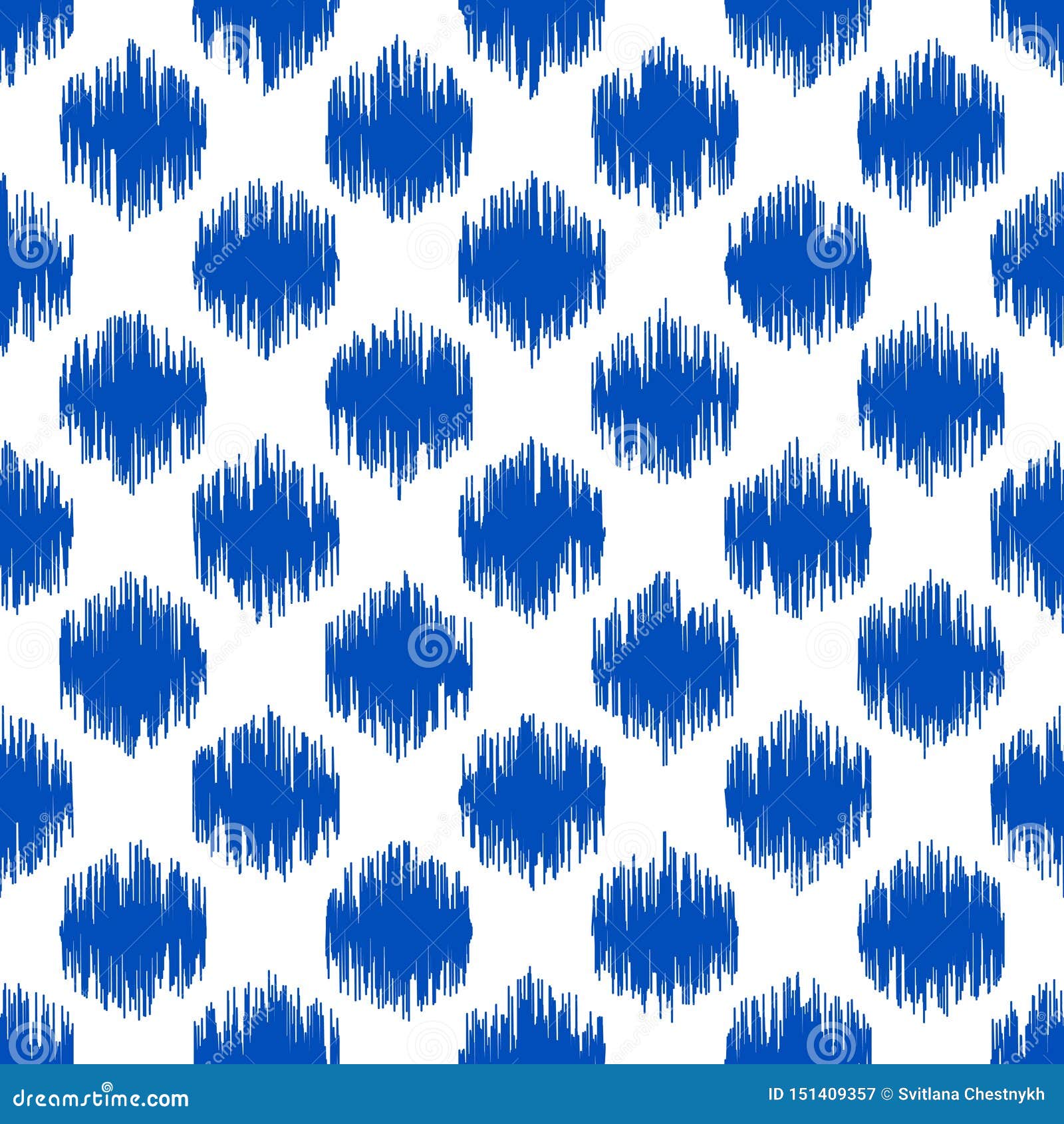 Uzbek Ikat Silk Fabric Pattern, Indigo Blue and White Colors Stock ...