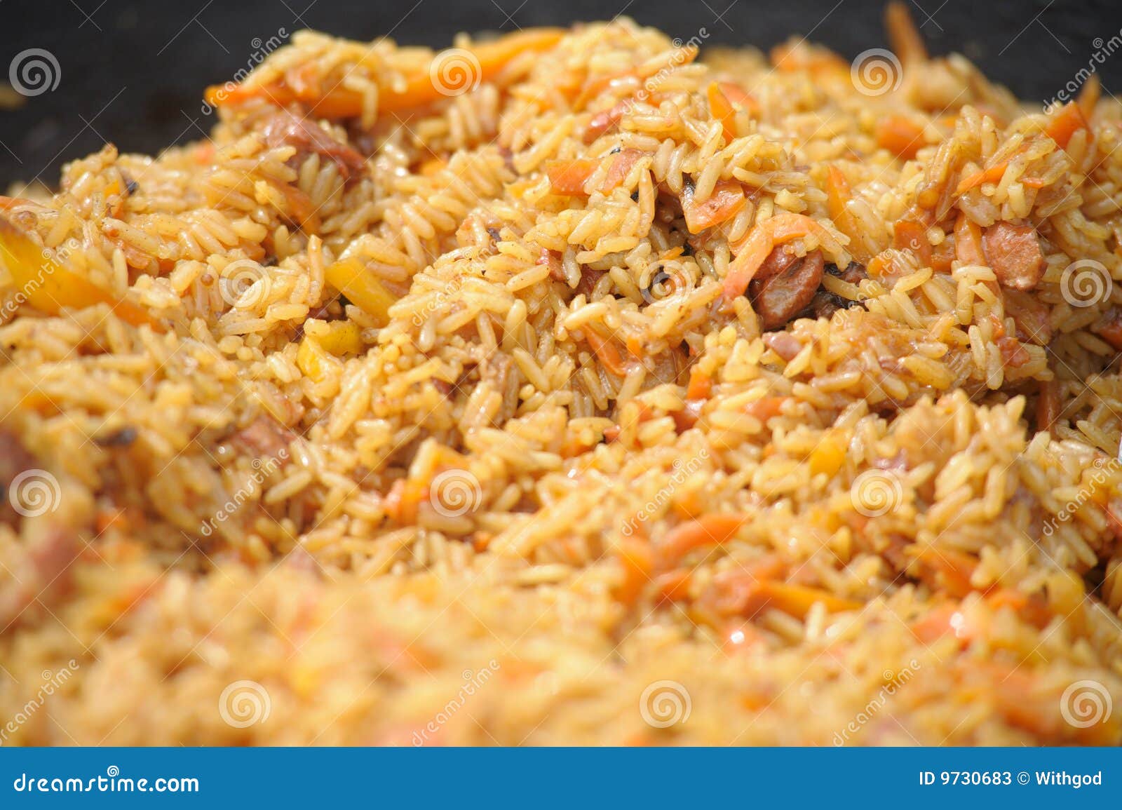 Uzbek pilau stock image. Image of spices, palaw, flavoured - 9730683