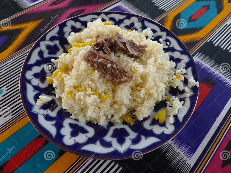Uzbek plov stock image. Image of orient, carrot, uzbekistan - 24518309