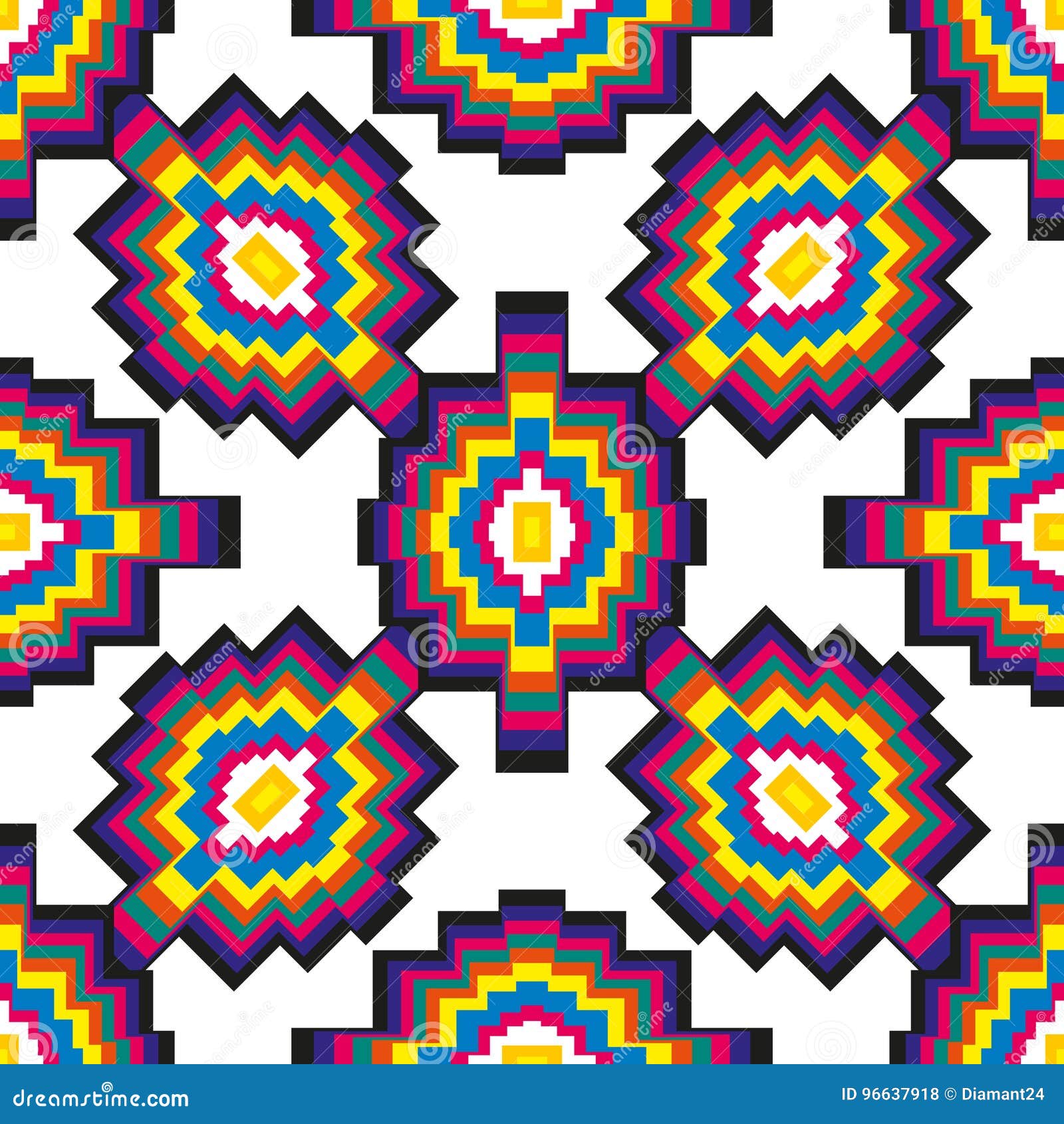 Uzbek Textil Pattern, Abstract, As a Seamless Pattern Pattern Stock ...