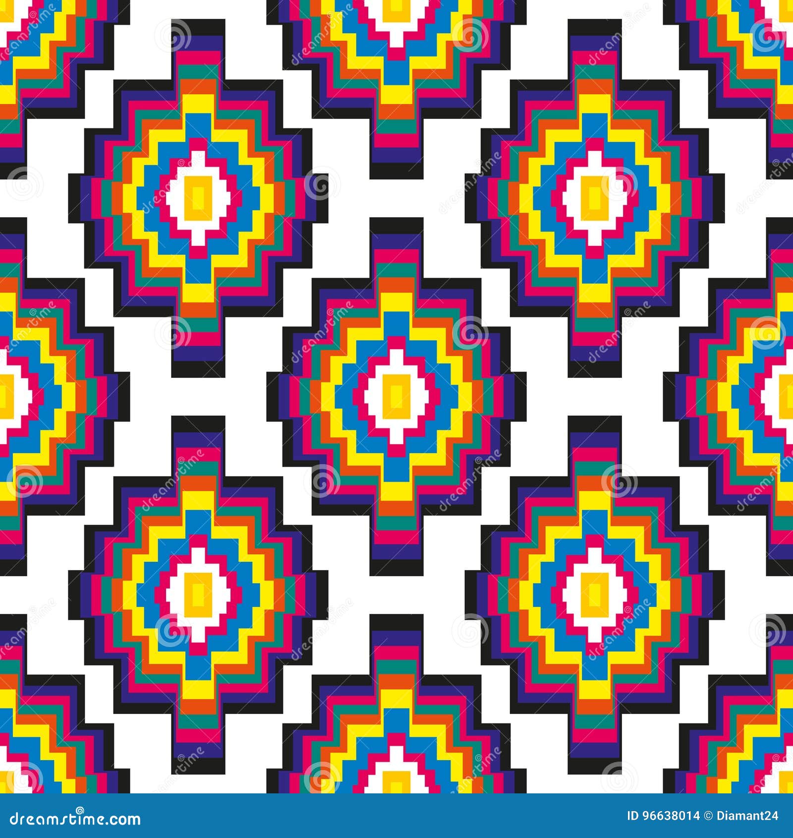Uzbek Textil Pattern, Abstract, As a Seamless Pattern Pattern Stock ...