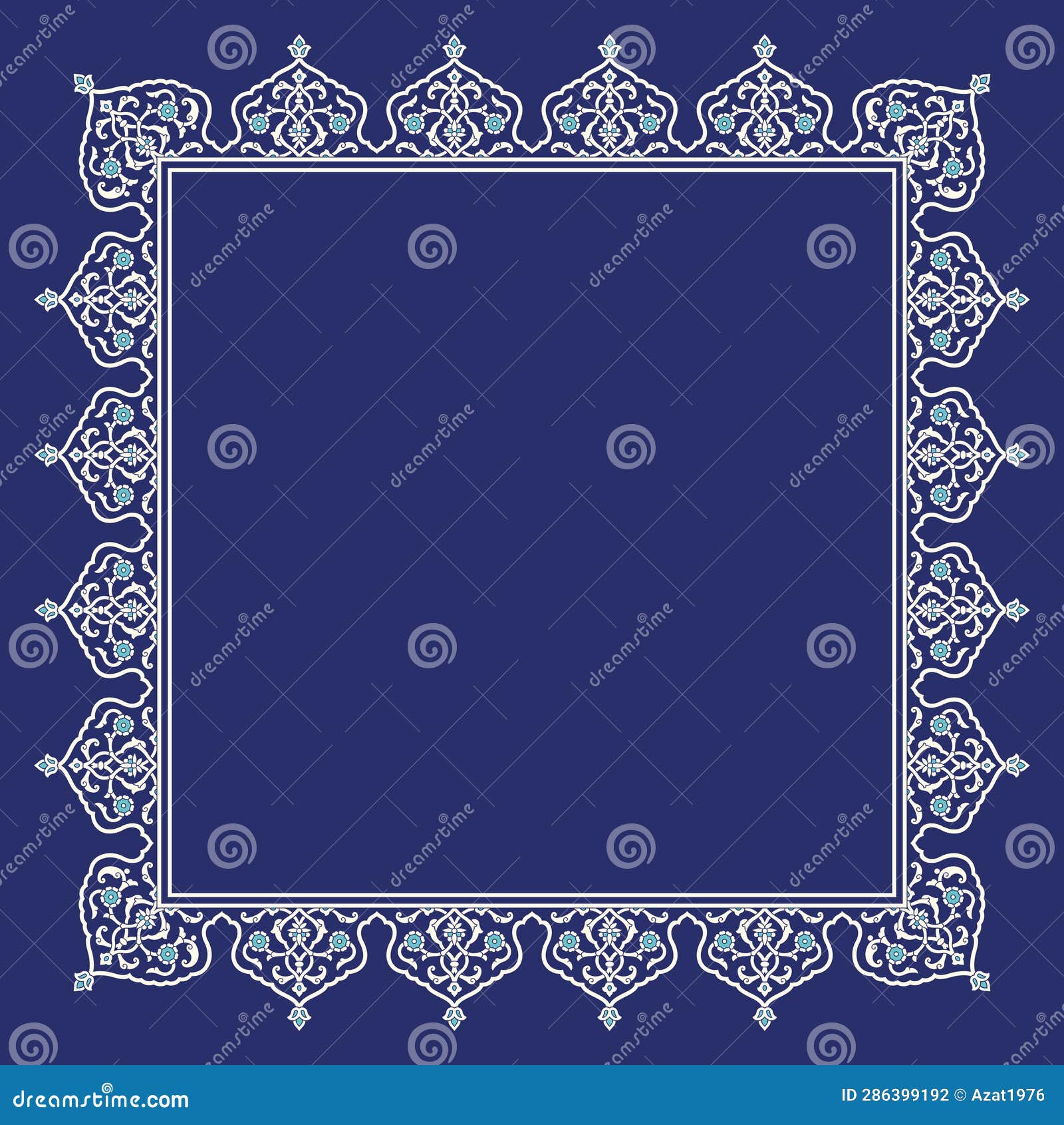 Uzbekistan Antique Seamless Border Cartoon Vector | CartoonDealer.com ...