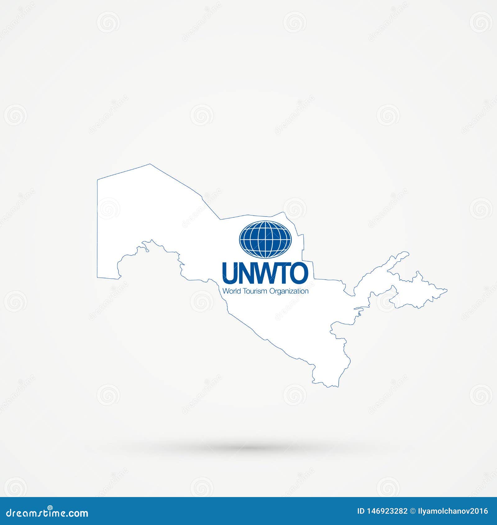 Uzbekistan Map In World Tourism Organization UNWTO Flag Colors ... Uzbekistan Map In World Tourism Organization UNWTO Flag Colors ...