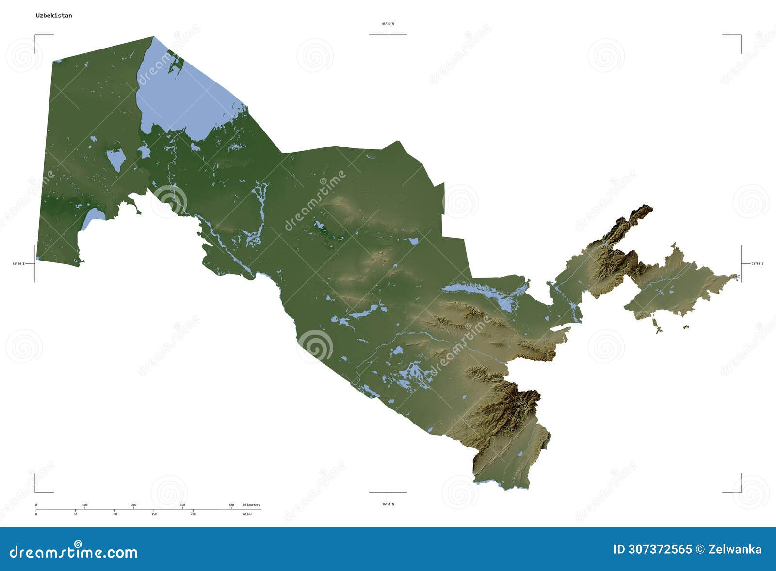 Uzbekistan Shape on White. Pale Stock Illustration - Illustration of ...