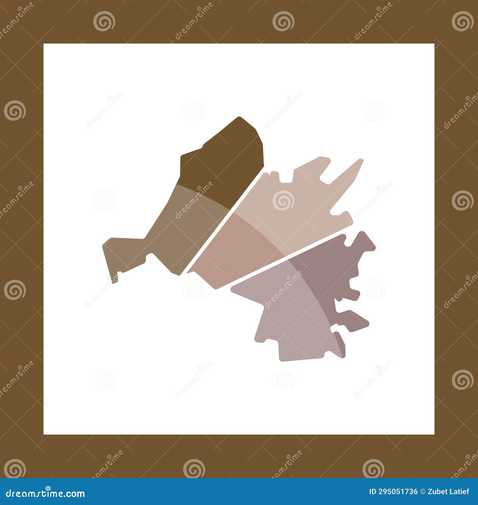 Uzhhorod Map Vector Poster Highly Detailed Map In Patriotic Yellow Blue ...