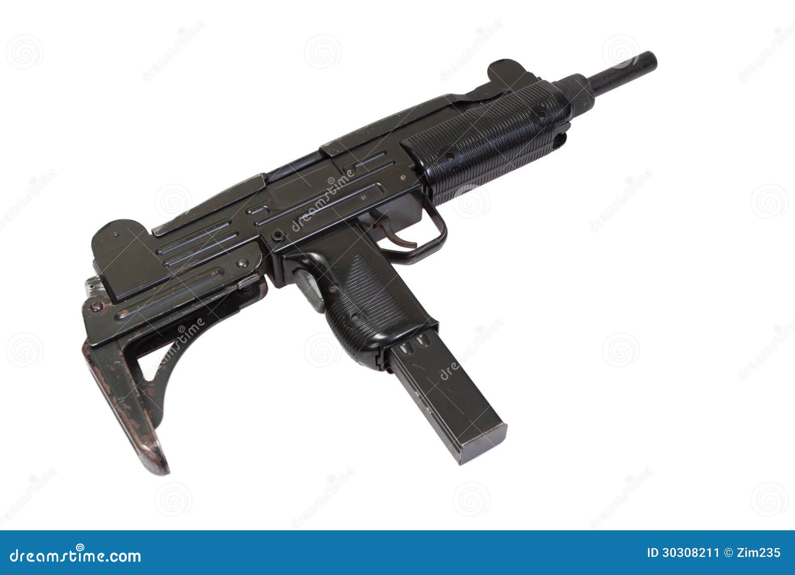 UZI-Maschinenpistole stockbild. Bild von gefahr, schwarzes - 30308211