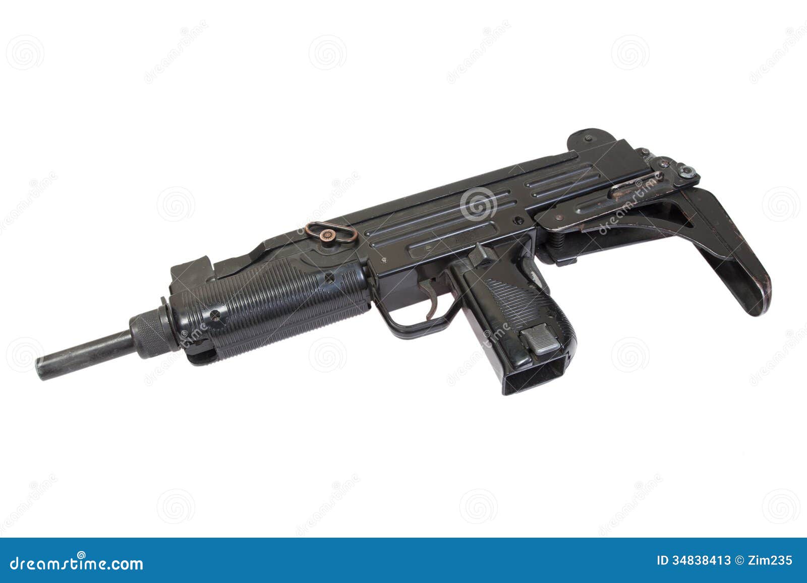 UZI submachine gun stock image. Image of poster, army - 34838413