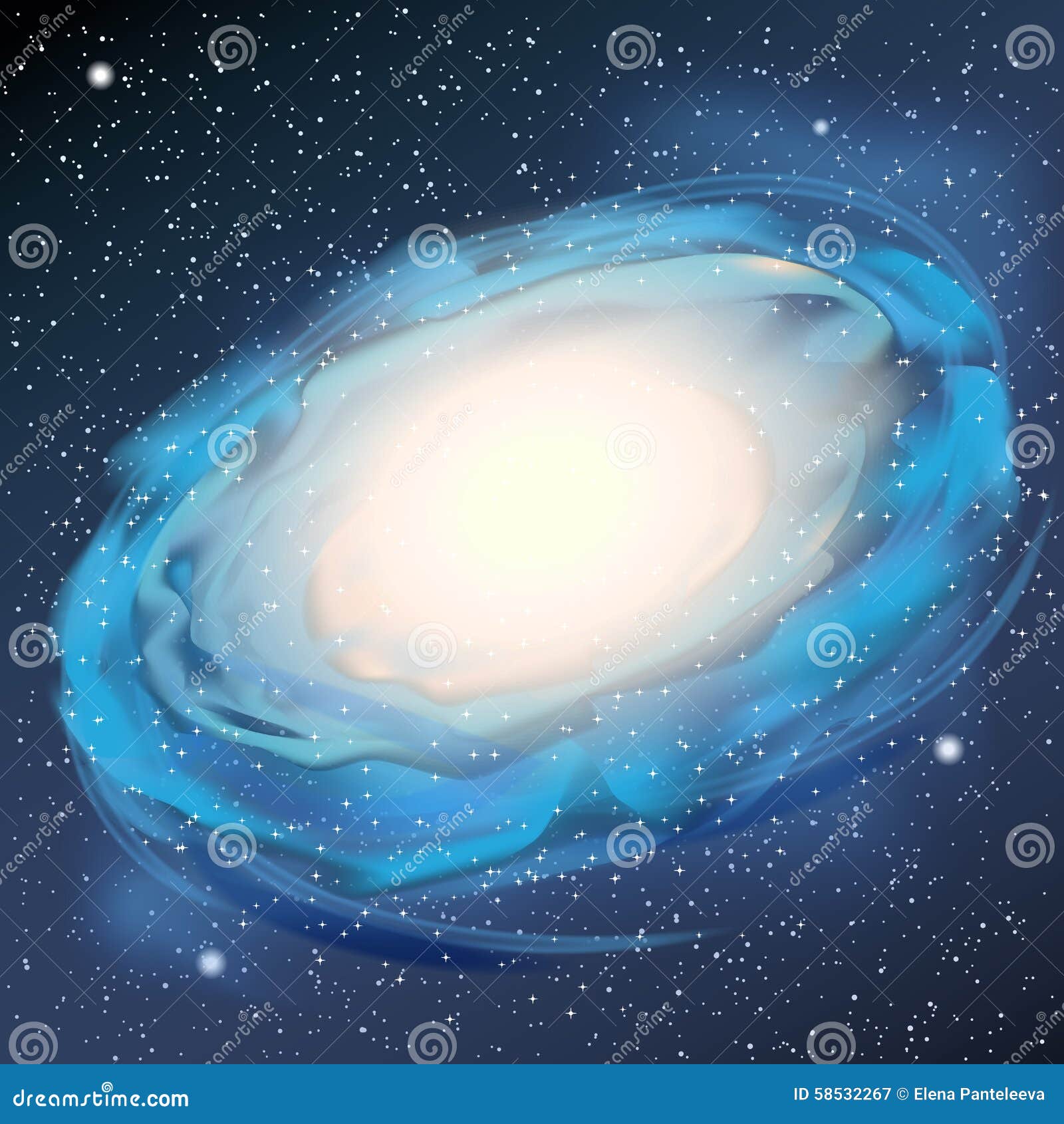 Vía láctea ilustración del vector. Ilustración de lechoso - 58532267