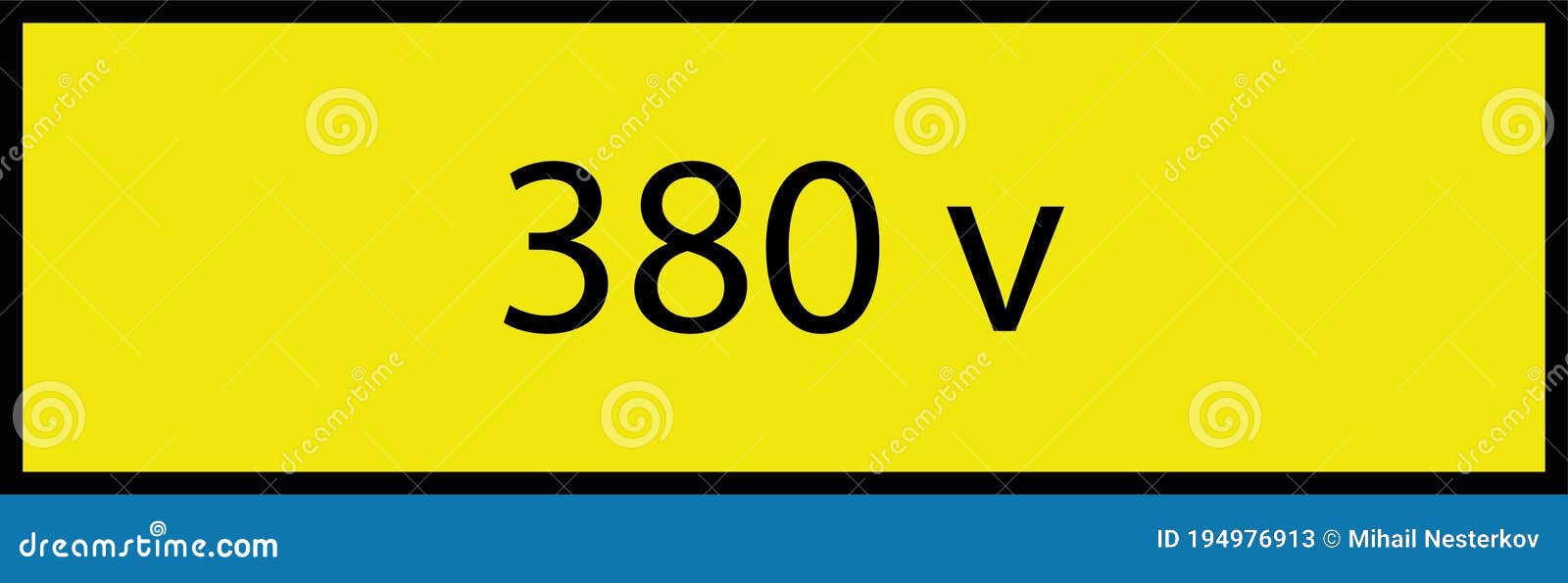 Caution 460 Volts Symbol Sign, Vector Illustration, Isolate On White ...