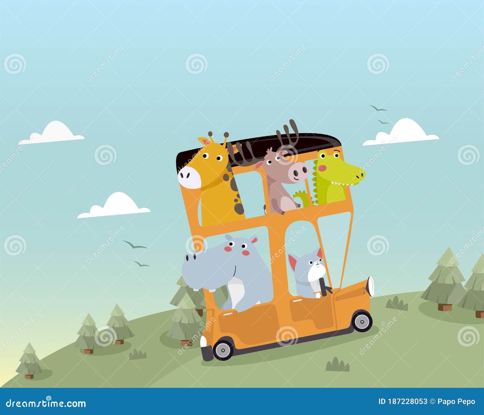 Bus Deer Stock Illustrations – 228 Bus Deer Stock Illustrations ...