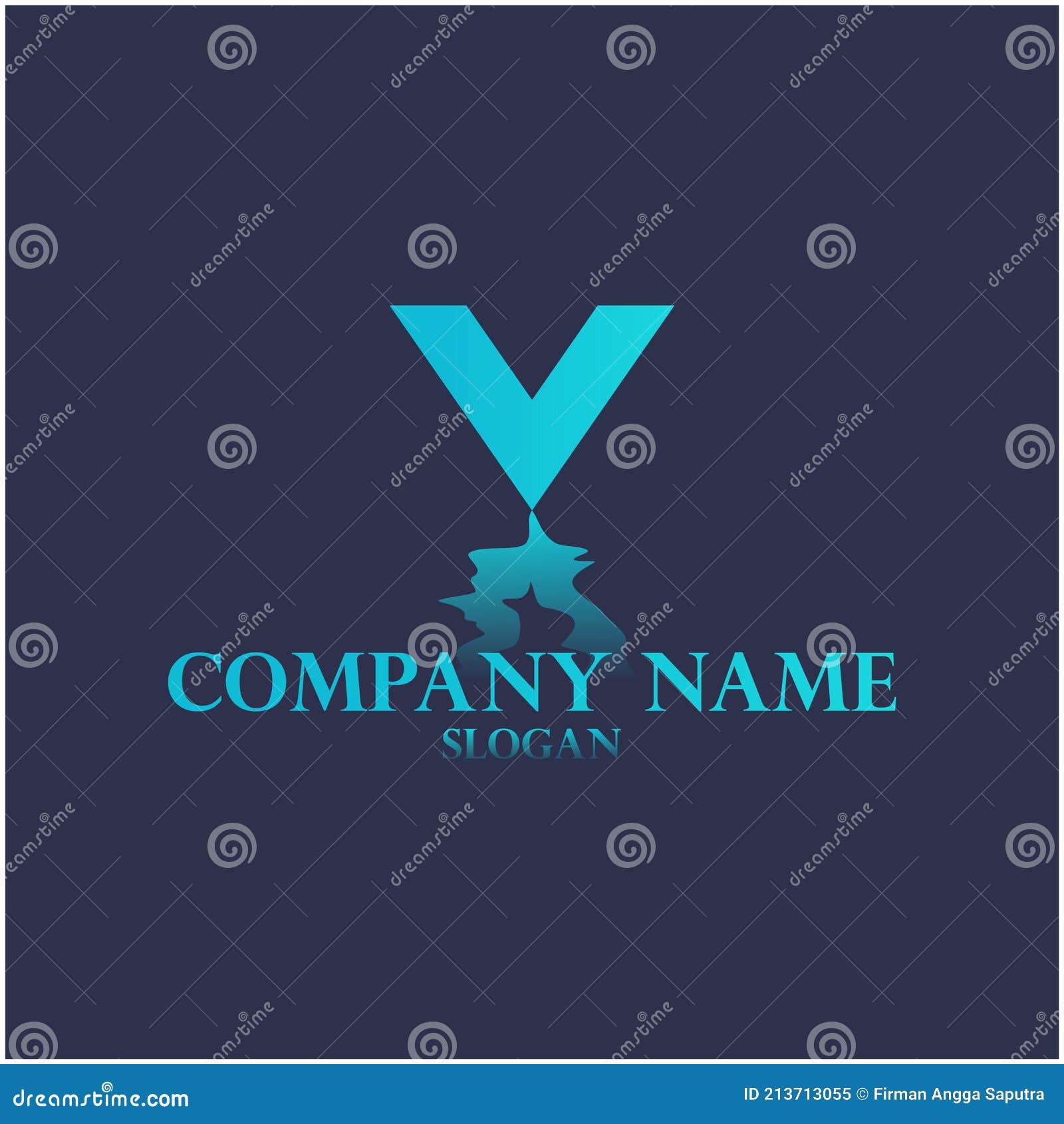 V Blue Logo Inspirations Template Stock Vector - Illustration of ...