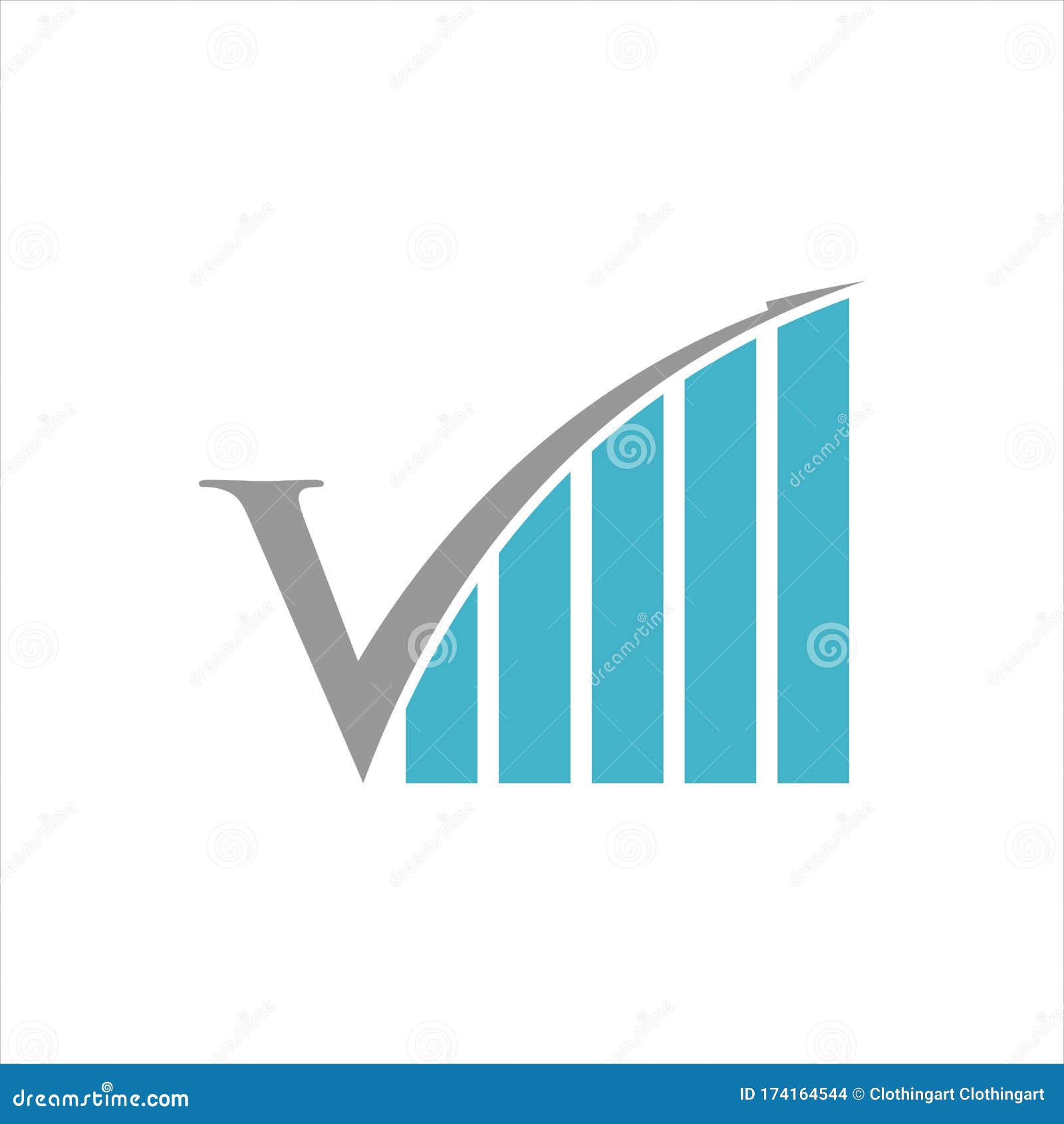 V Building Logo Concept Modern Stock Vector - Illustration of abstract ...