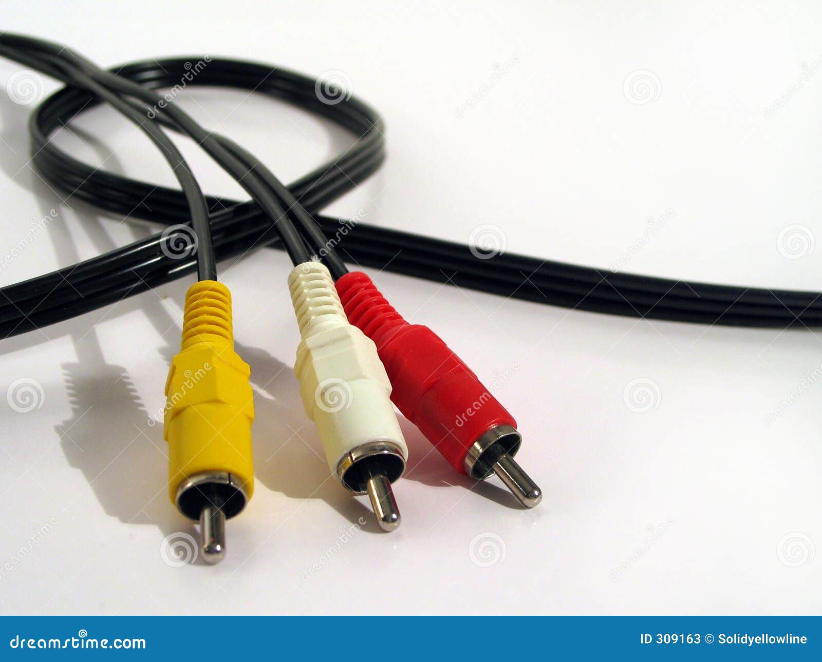A/v cables stock image. Image of television, connection - 309163