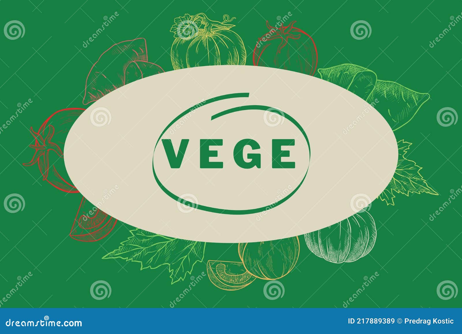 Vege abstract symbol. stock illustration. Illustration of isolated ...