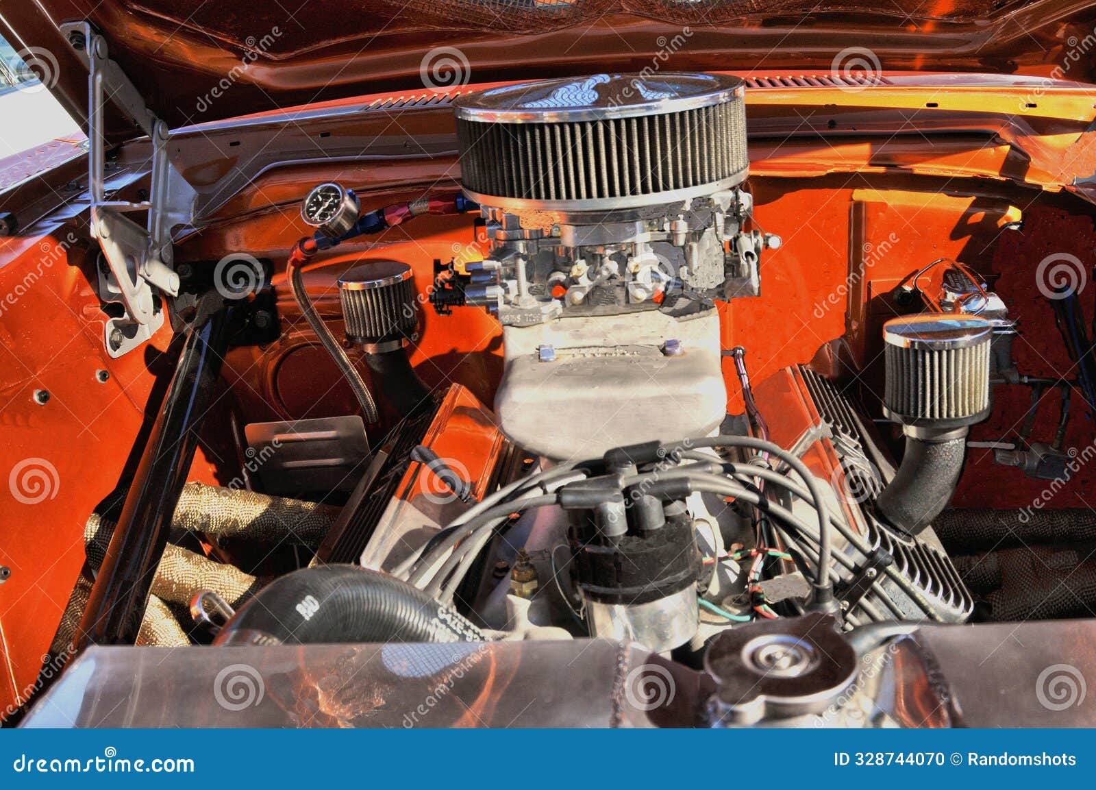 V-8 Engine on Ford Falcon editorial image. Image of craftsmanship ...
