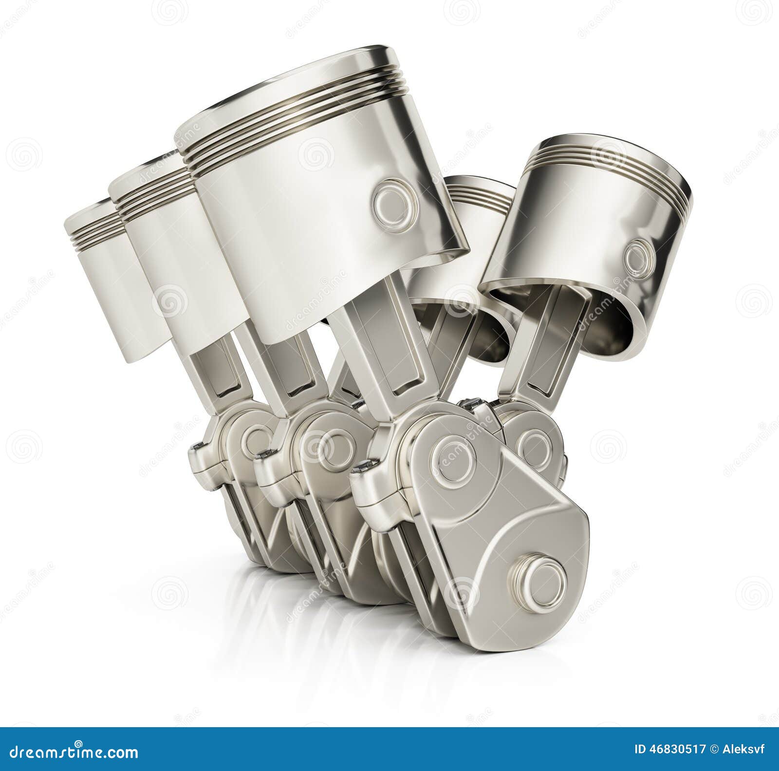 V6 Engine Pistons Stock Image | CartoonDealer.com #46830517