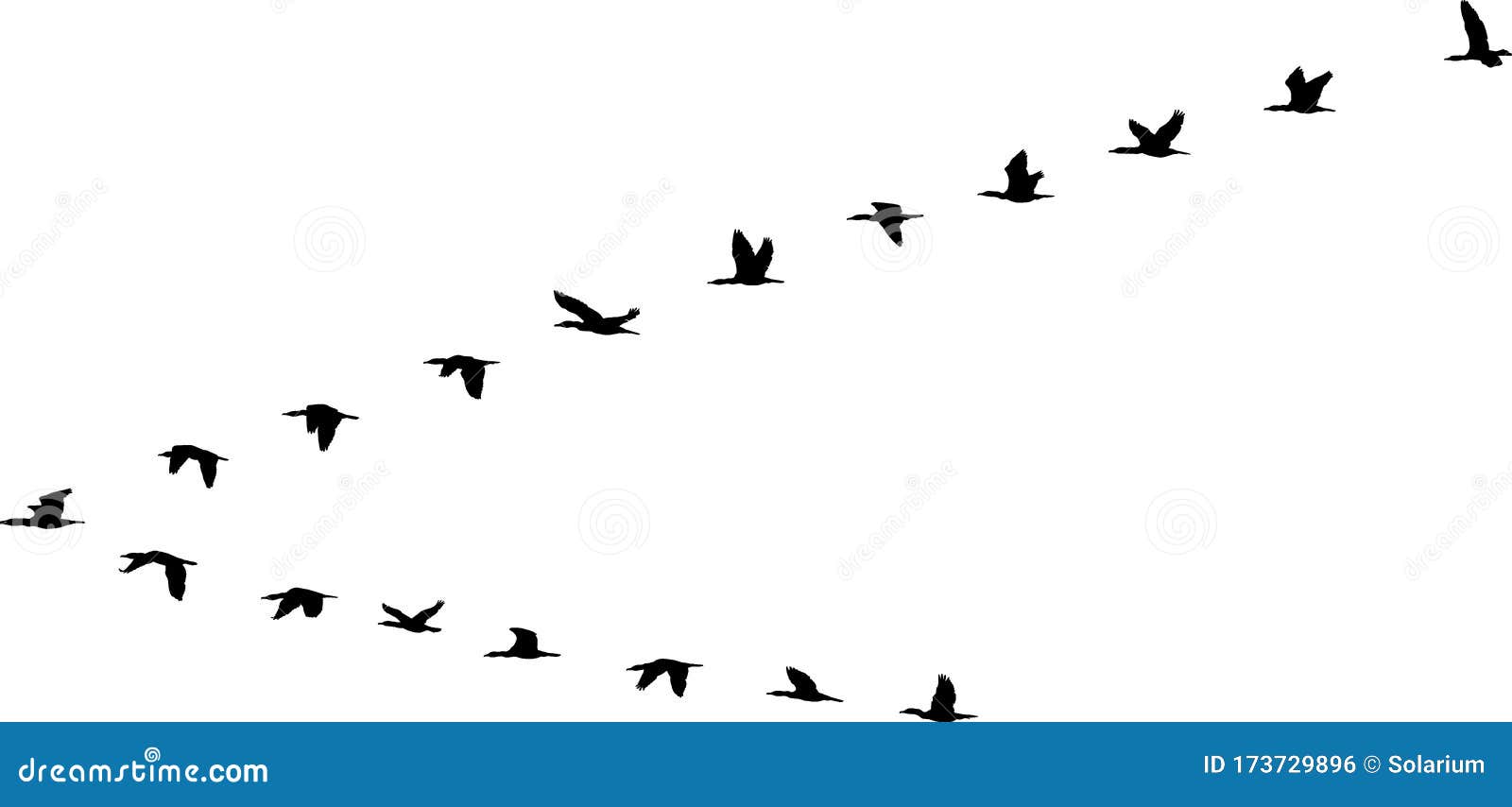V formation stock vector. Illustration of formation - 173729896