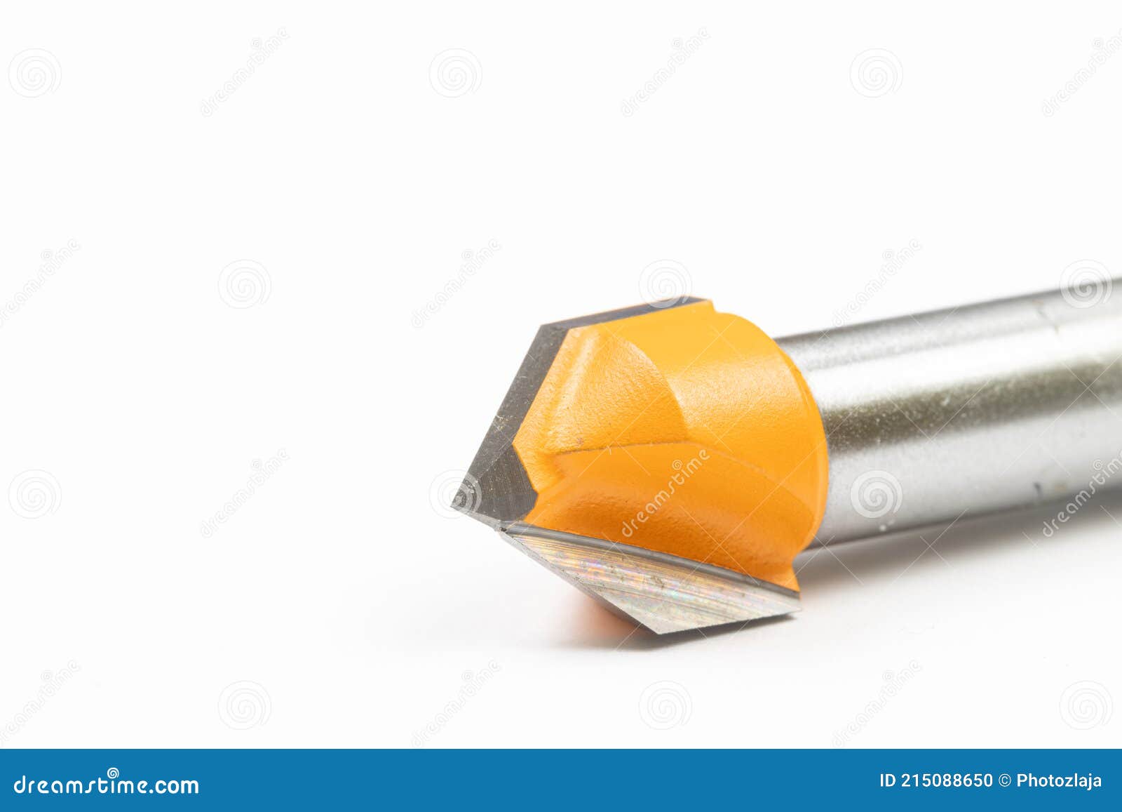 V Groove Bit for Woodworking on Cnc and Handheld Router Stock Photo ...