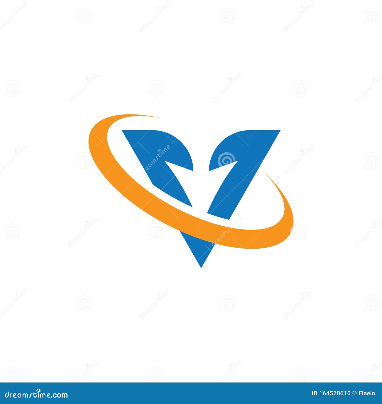 V Icon Vector Illustration Design Logo Stock Vector - Illustration of ...