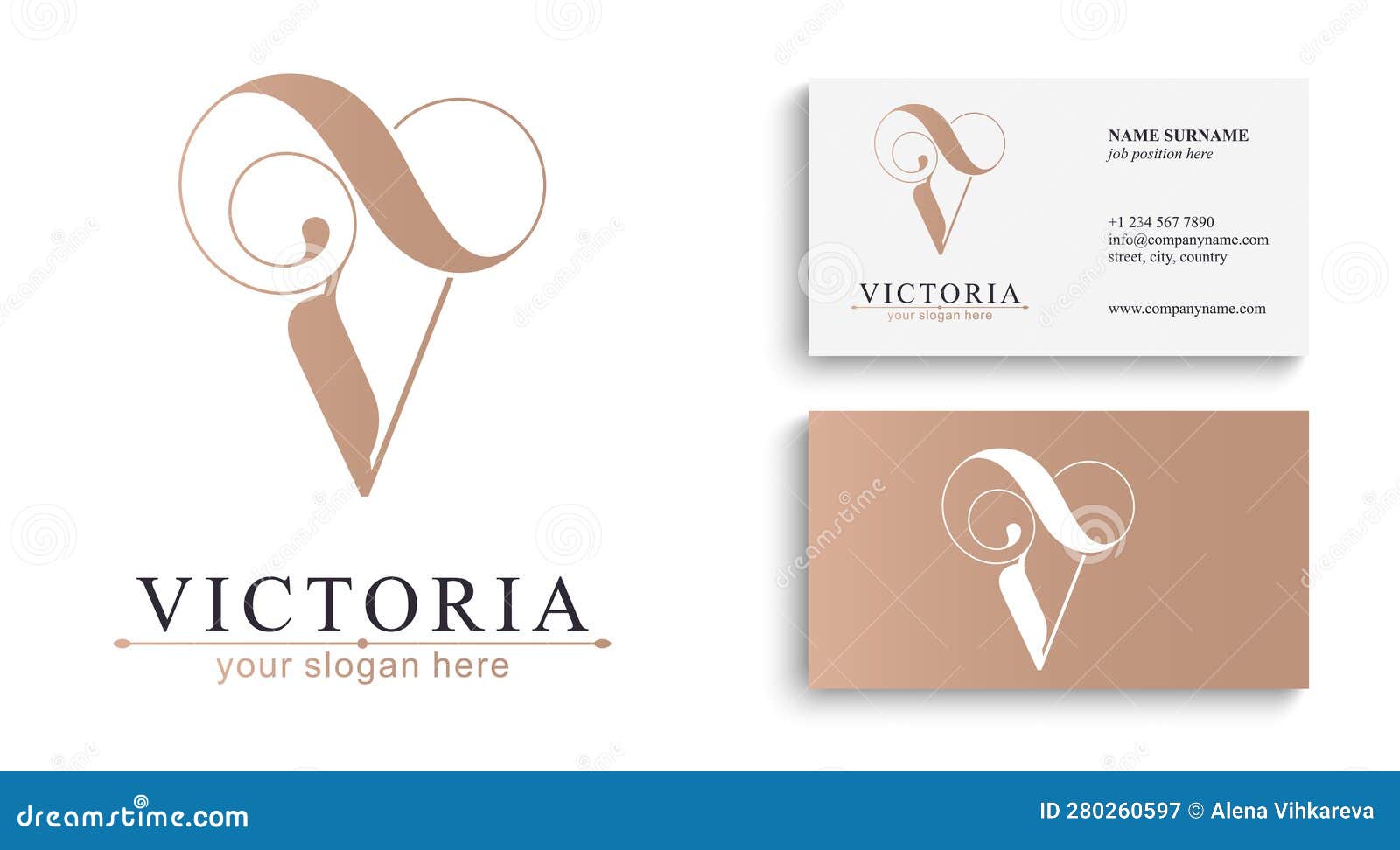 V and Infinity Logo. V Letter Logo Template Elements. Personal Monogram ...