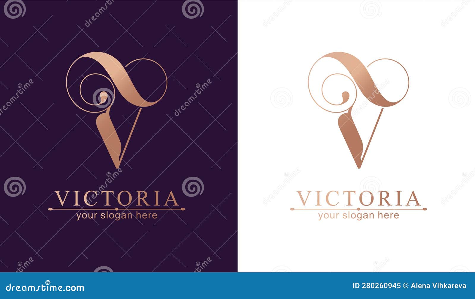 V and Infinity Logo. V Letter Logo Template Elements. Personal Monogram ...
