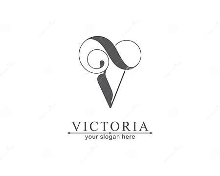 V and Infinity Logo. V Letter Logo Template Elements. Personal Monogram ...