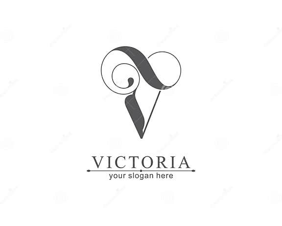 V and Infinity Logo. V Letter Logo Template Elements. Personal Monogram ...