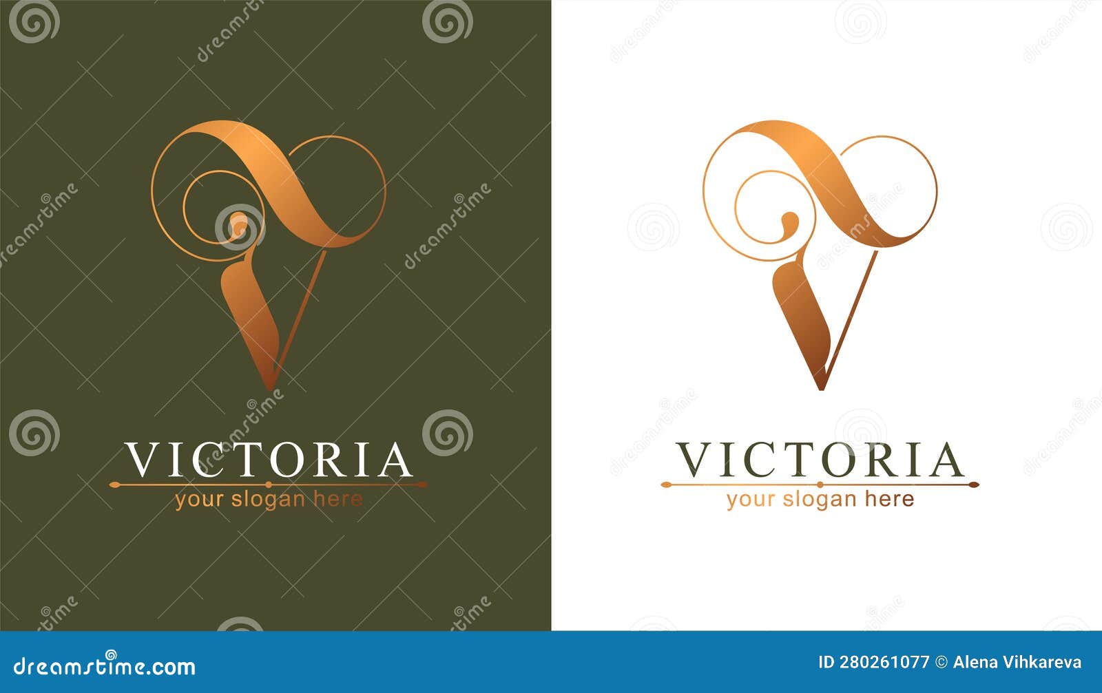 V and Infinity Logo. V Letter Logo Template Elements. Personal Monogram ...