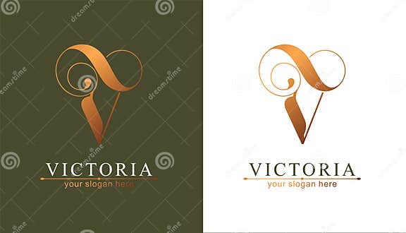 V and Infinity Logo. V Letter Logo Template Elements. Personal Monogram ...