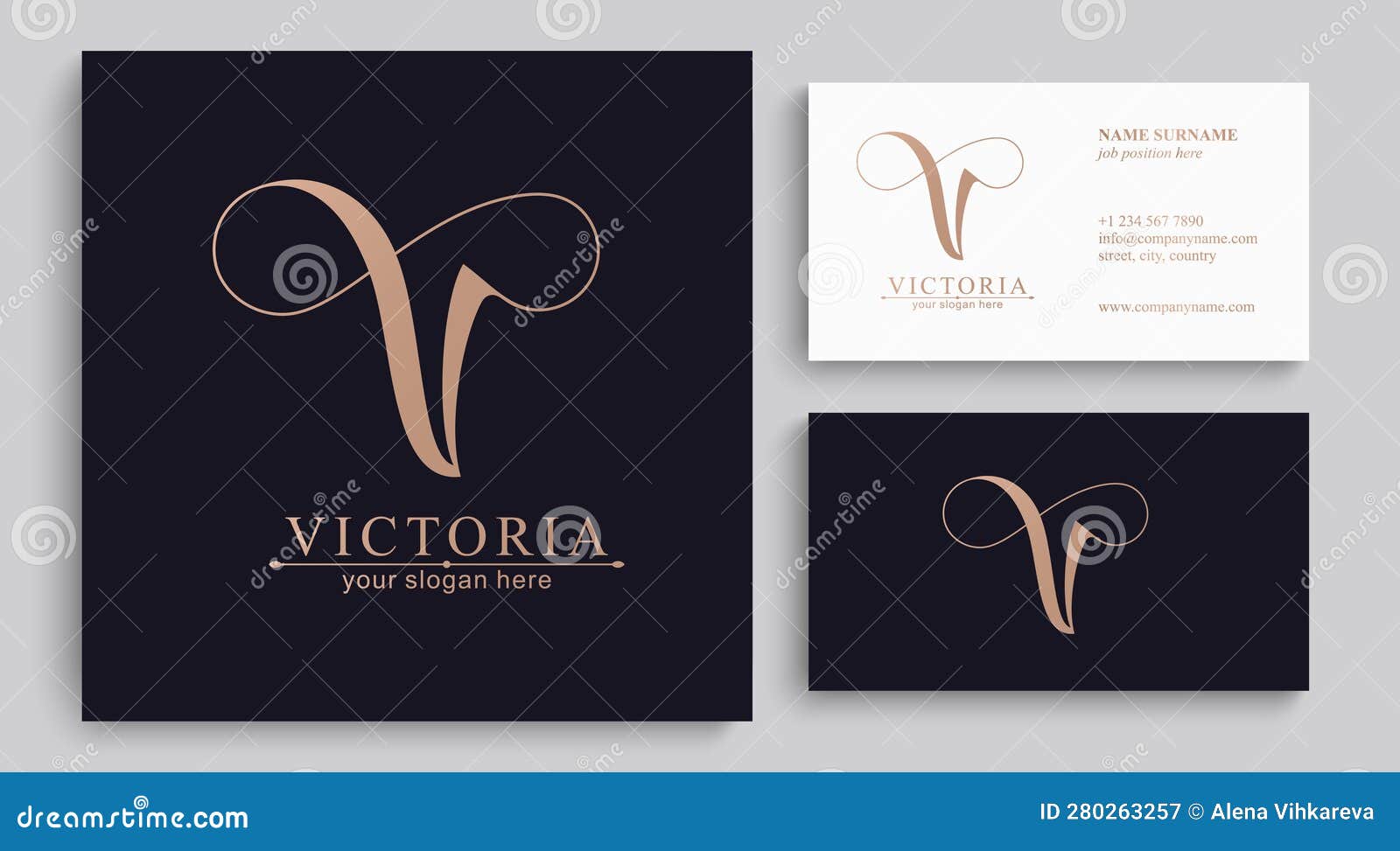 V and Infinity Logo. V Letter Logo Template Elements. Personal Monogram ...