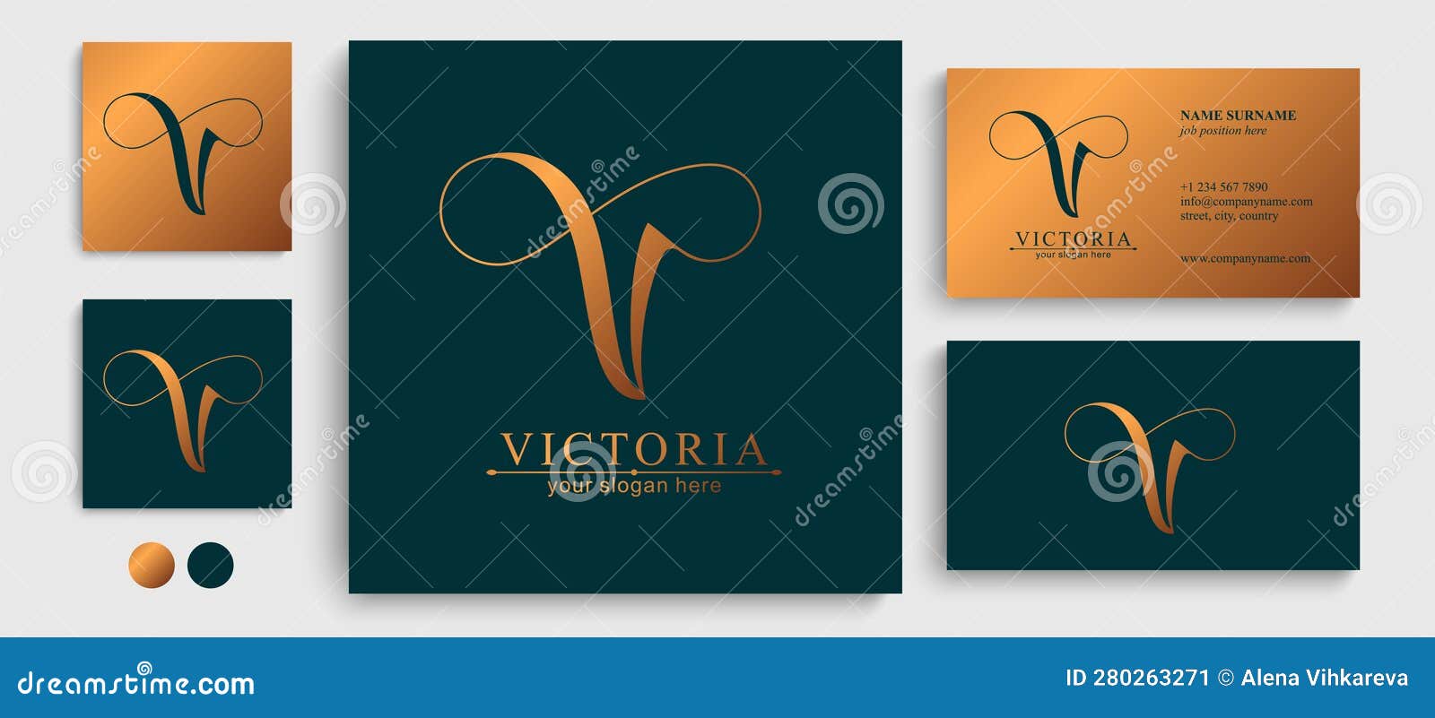 V and Infinity Logo. V Letter Logo Template Elements. Personal Monogram ...