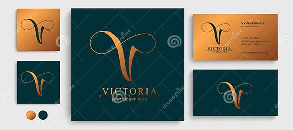 V and Infinity Logo. V Letter Logo Template Elements. Personal Monogram ...