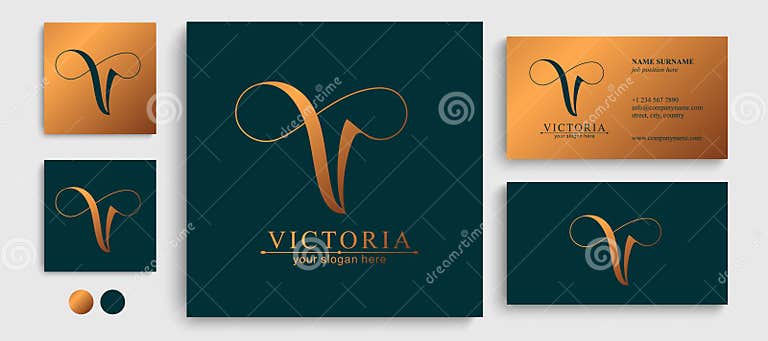 V and Infinity Logo. V Letter Logo Template Elements. Personal Monogram ...