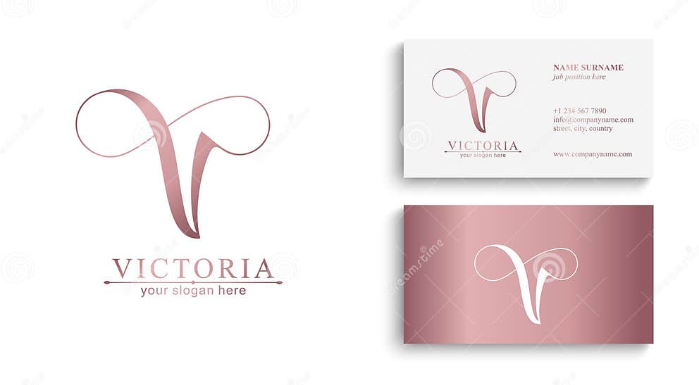V and Infinity Logo. V Letter Logo Template Elements. Personal Monogram ...