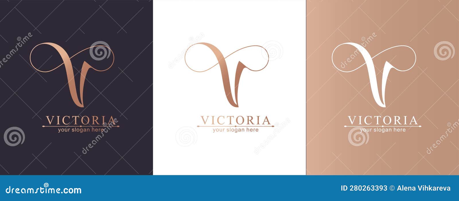 V and Infinity Logo. V Letter Logo Template Elements. Personal Monogram ...