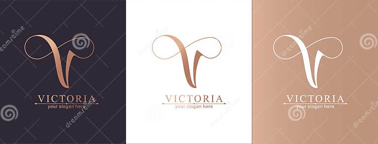 V and Infinity Logo. V Letter Logo Template Elements. Personal Monogram ...