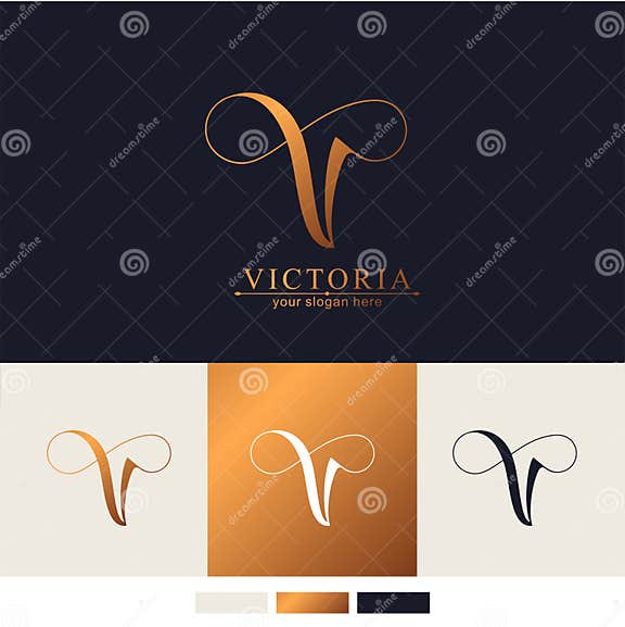 V and Infinity Logo. V Letter Logo Template Elements. Personal Monogram ...