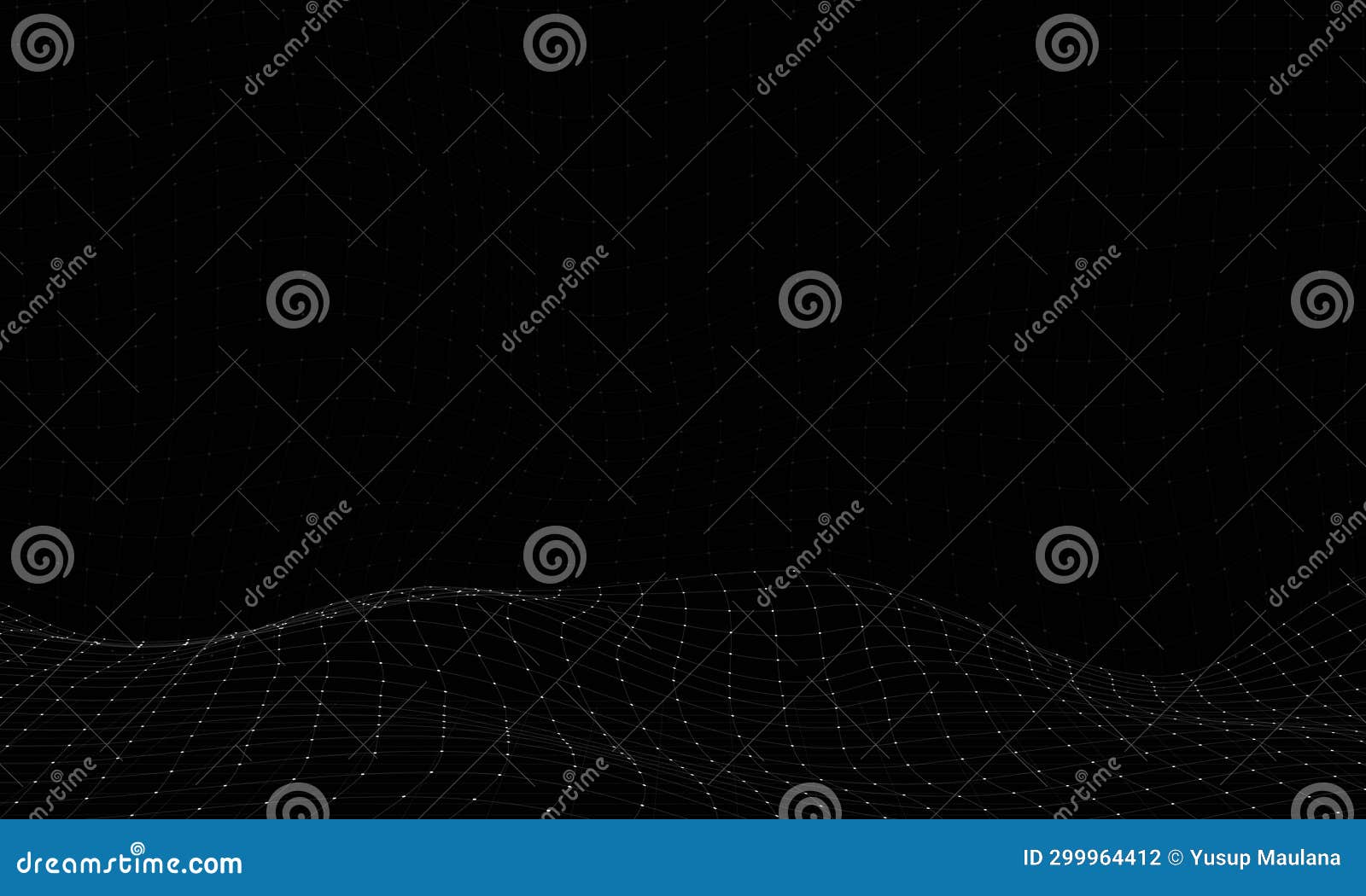 Spatial 3D Particles, Network Data Matrix Stock Illustration ...