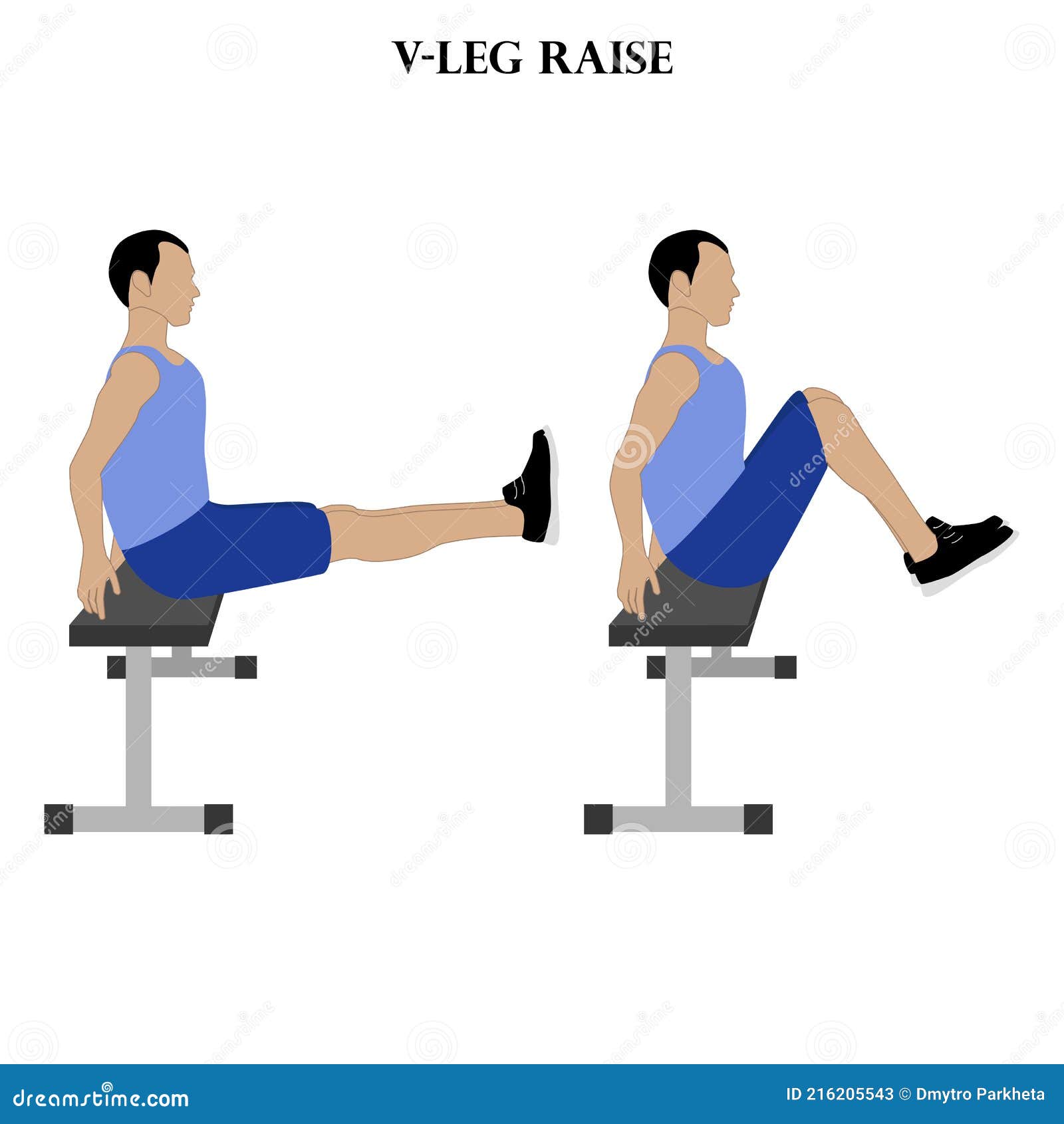 Bench Leg Raises