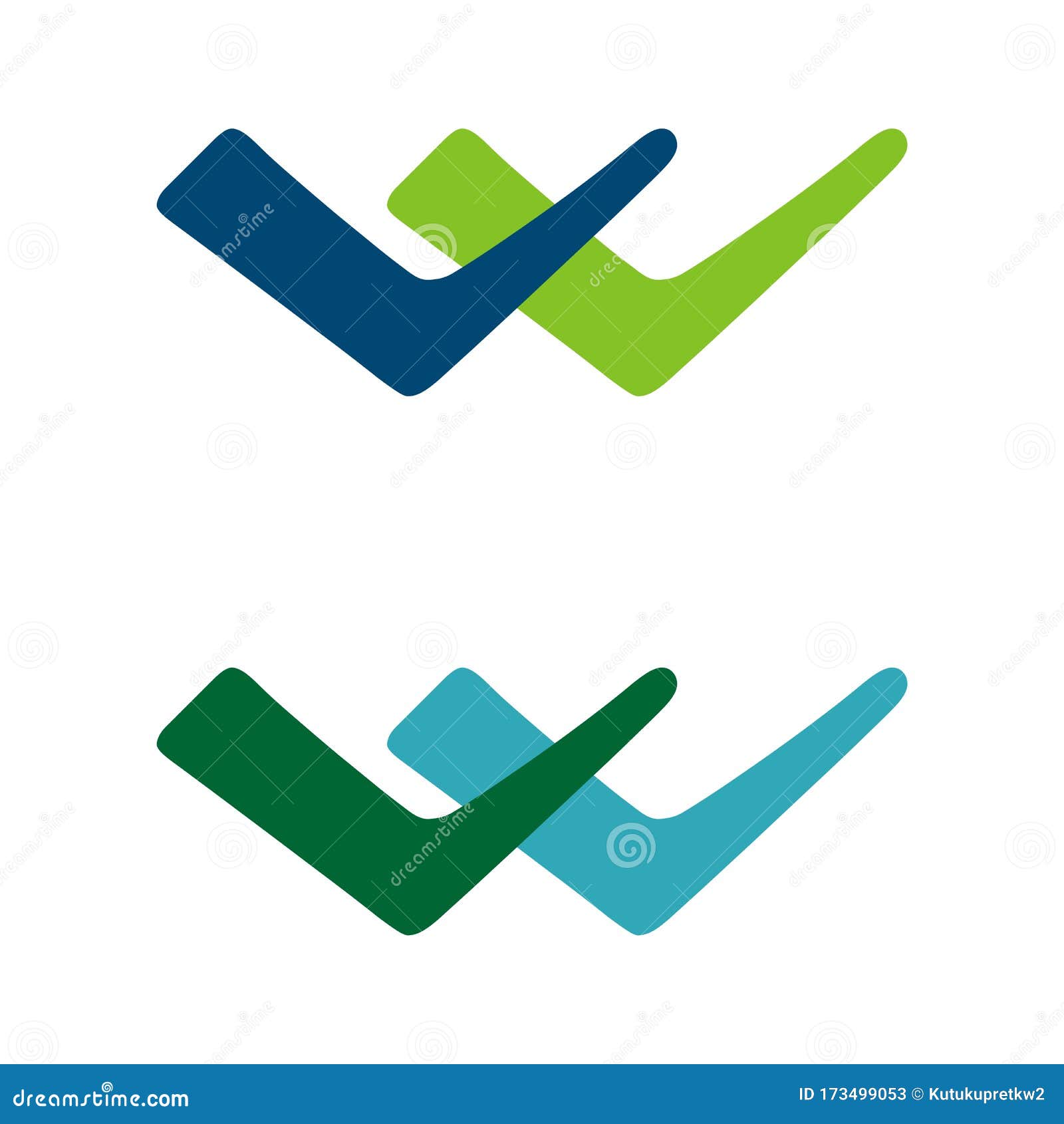 V Letter Check Mark Logo Template Illustration Design. Vector EPS 10 ...