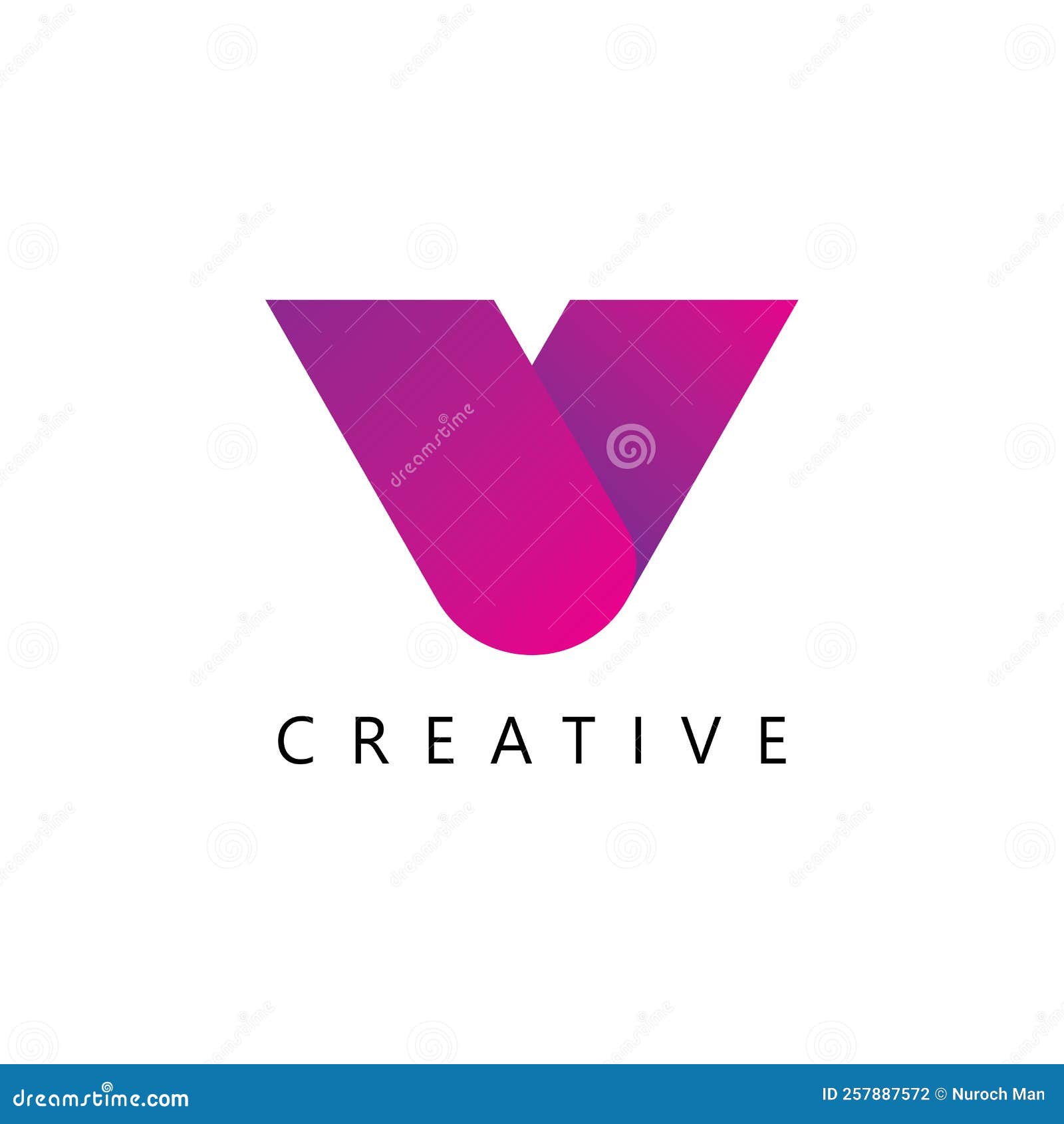 V Letter Icon Design Template Element. Stock Vector - Illustration of ...