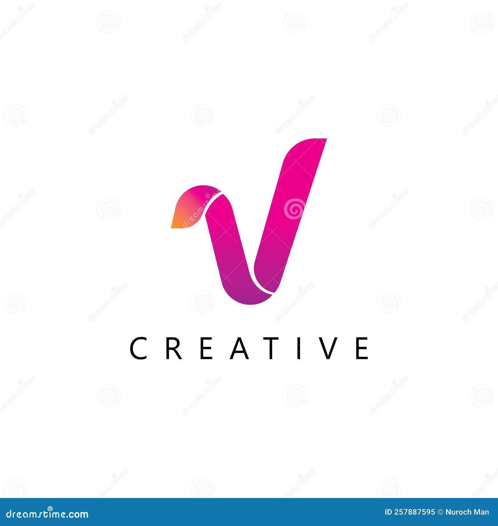 V Letter Icon Design Template Element. Stock Vector - Illustration of ...