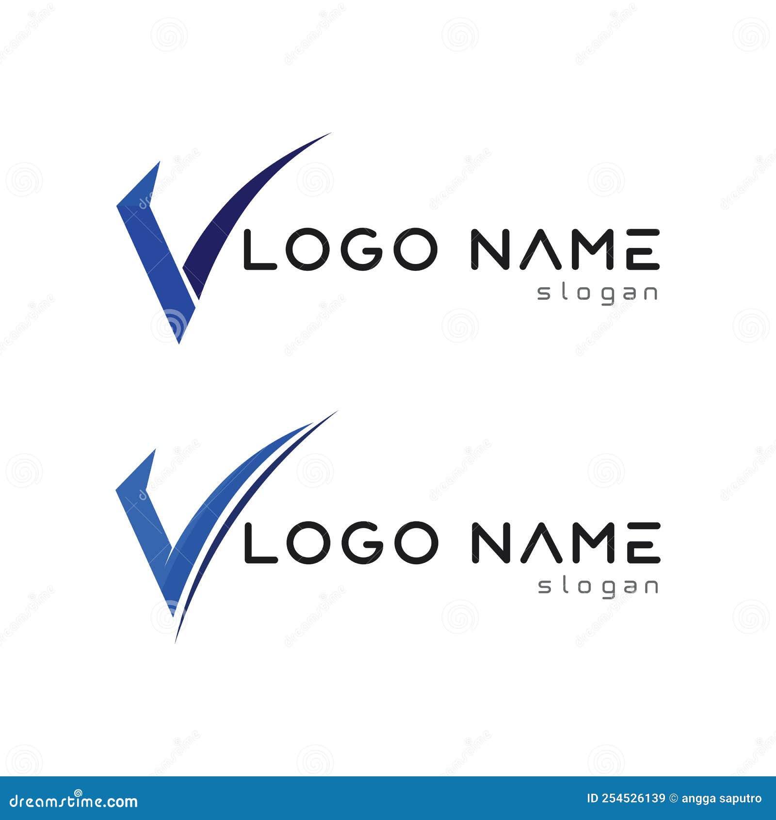 V Letter Logo Template Vector Stock Illustration - Illustration of ...
