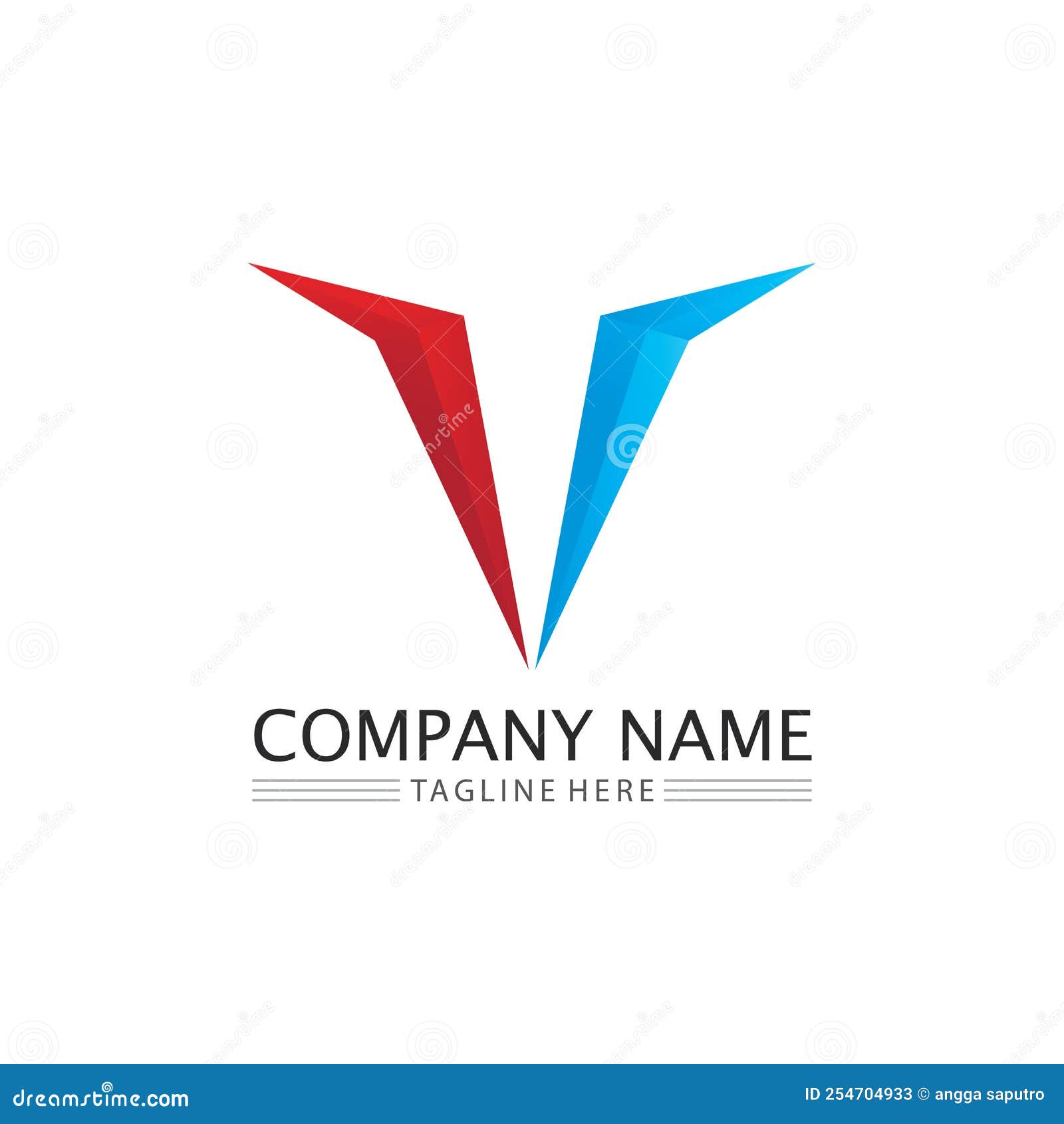 V Letter Logo Template Vector Stock Illustration - Illustration of ...