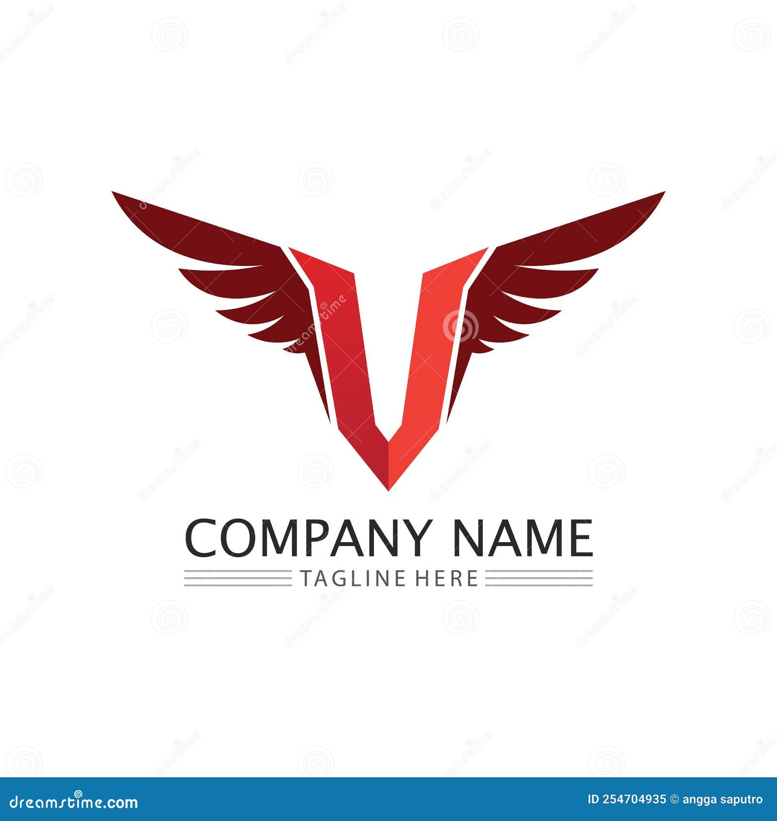 V Letter Logo Template Vector Stock Illustration - Illustration of good ...