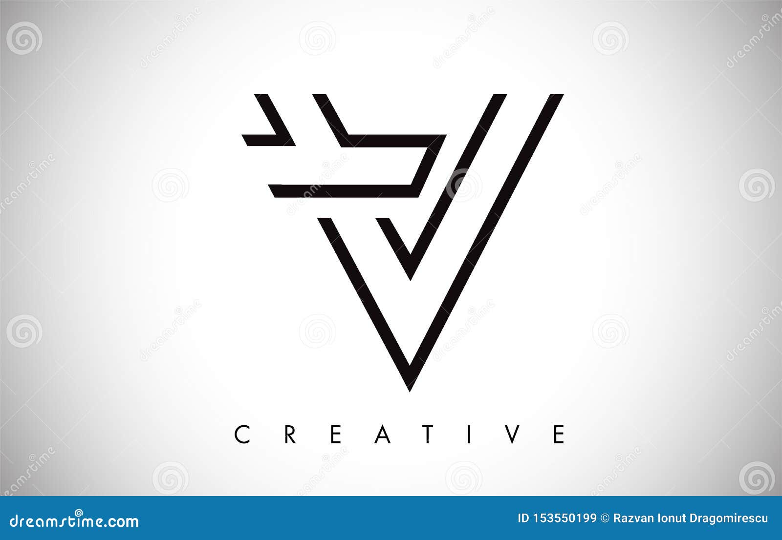 V Letter Monogram Design Logo. Letter V Icon Logo with Modern Monogram ...