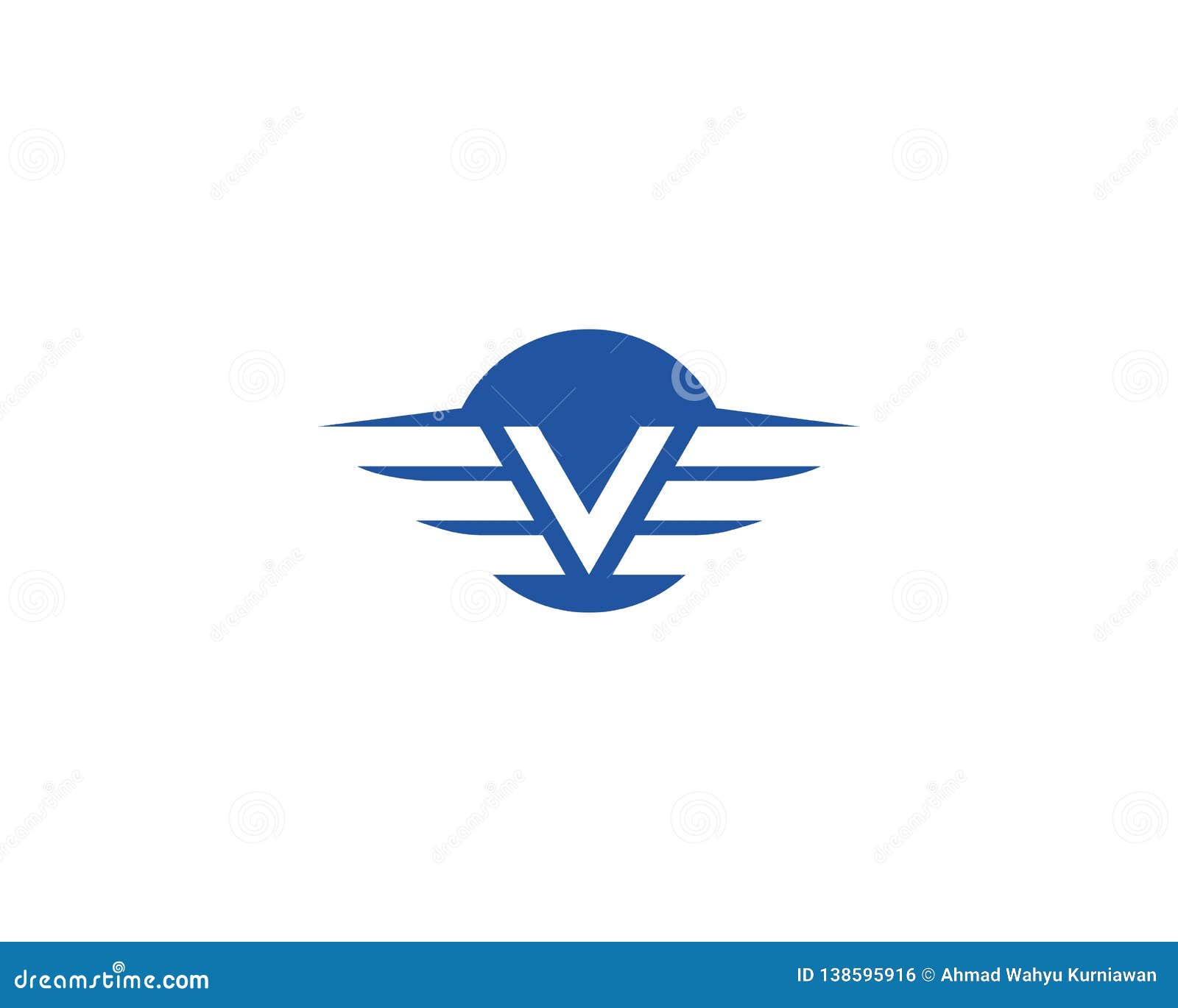 V letter wing logo vector stock vector. Illustration of bird - 138595916