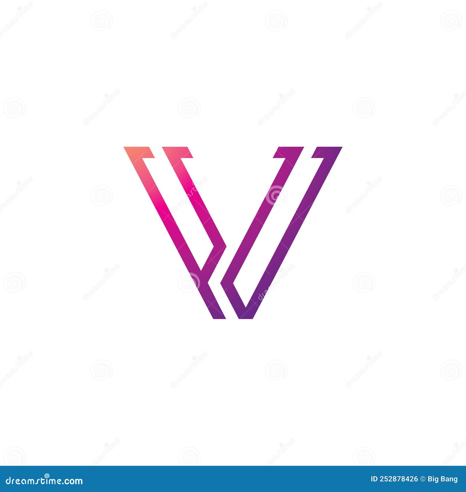 V Line Logo Design and Template. Creative X Icon Initials Line Letters ...