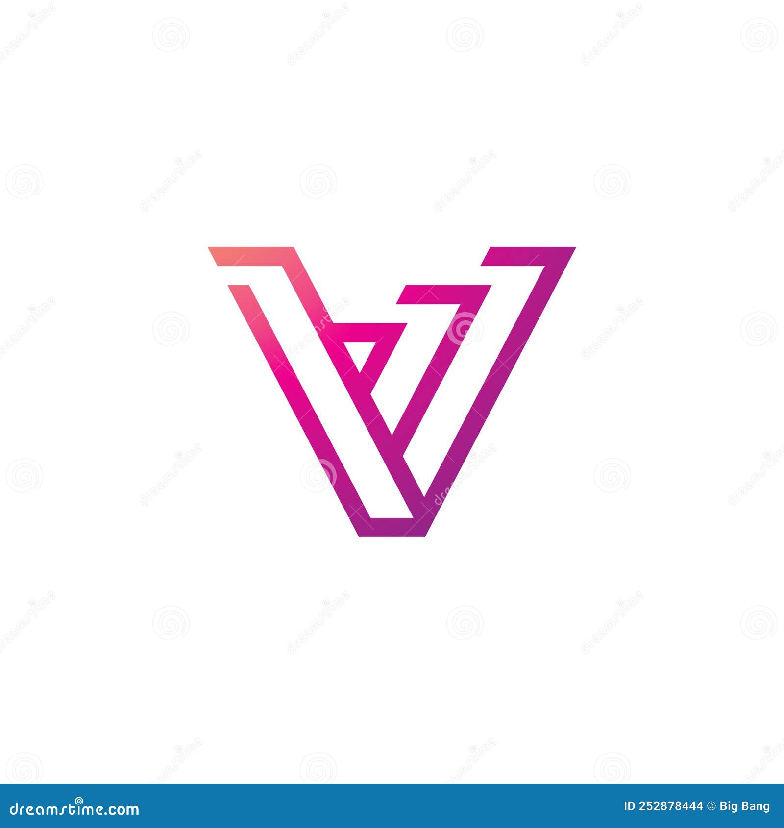 V Line Logo Design and Template. Creative X Icon Initials Line Letters ...