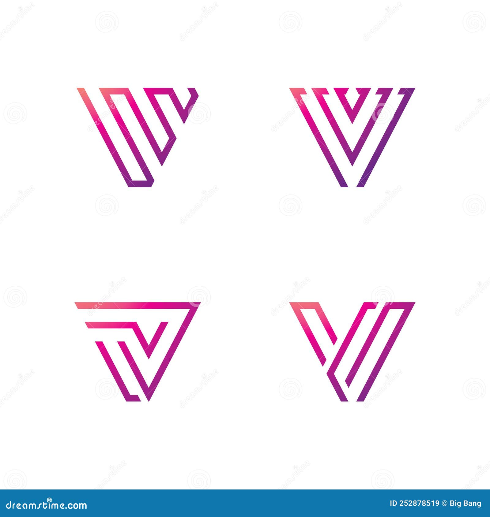V Line Logo Design and Template. Creative X Icon Initials Line Letters ...